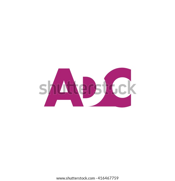 Adc Logo Vector Graphic Branding Letter: vector de stock (libre de ...
