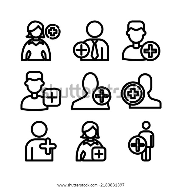 Add Business Man Icon Logo Isolated Stock Vector (Royalty Free ...