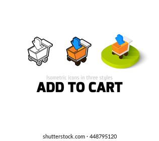 Add Cart Icon Vector Symbol Flat Stock Vector (Royalty Free) 448795120 ...