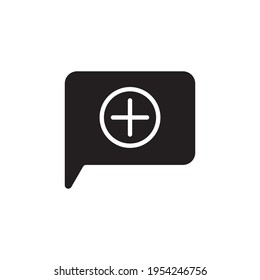 Add Chat Icon New Chat Logo Stock Vector (Royalty Free) 1954246756 ...