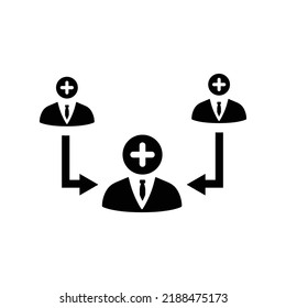 Add Concatenate Icon Black Vector Graphics Stock Vector (Royalty Free ...