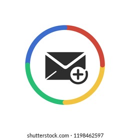 Add Email Vector App Icon Stock Vector (Royalty Free) 1622918221