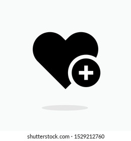 Add Favorite Icon Vector Sign Symbol Stock Vector (Royalty Free) 1529212760