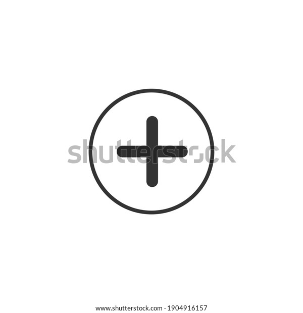 Add Icon Plus Symbol Modern Simple Stock Vector (Royalty Free ...