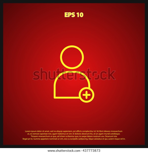 Add Member Icon Stock Vector (Royalty Free) 437773873 | Shutterstock