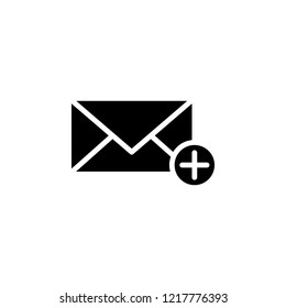 Add Message Icon Simple Glyph Vector Stock Vector (Royalty Free ...