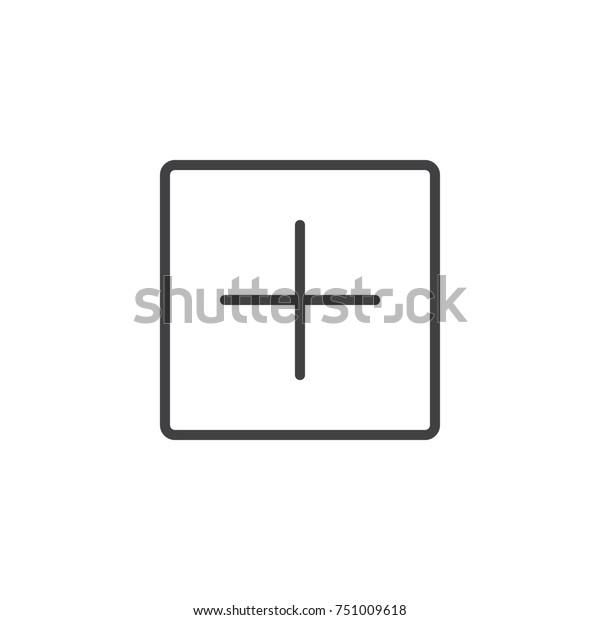 Add New Line Icon Outline Vector Stock Vector (Royalty Free) 751009618 ...