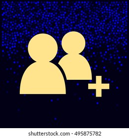 Add New User Account Flat Icon Stock Vector (Royalty Free) 495875782 ...