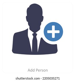 Add Person User Icon Concept Stock Vector (Royalty Free) 2205035271 ...