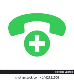 Add Phone Contact Vector Icon Simple Stock Vector (Royalty Free ...