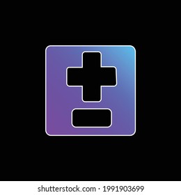 Add Subtract Symbols Blue Gradient Vector Stock Vector (Royalty Free ...
