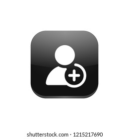 Add User App Icon Stock Vector (Royalty Free) 1215217690 | Shutterstock