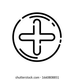 Add Vector Icon On White Background Stock Vector (Royalty Free ...