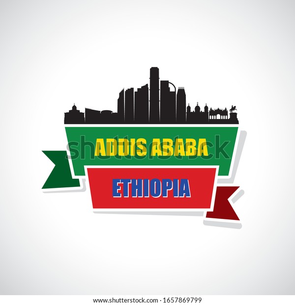 Addis Ababa Skyline Ethiopia Vector Illustration 库存矢量图（免版税）1657869799 ...