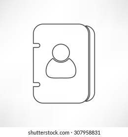 Address Book Icon Stock Vector (Royalty Free) 307958831 | Shutterstock