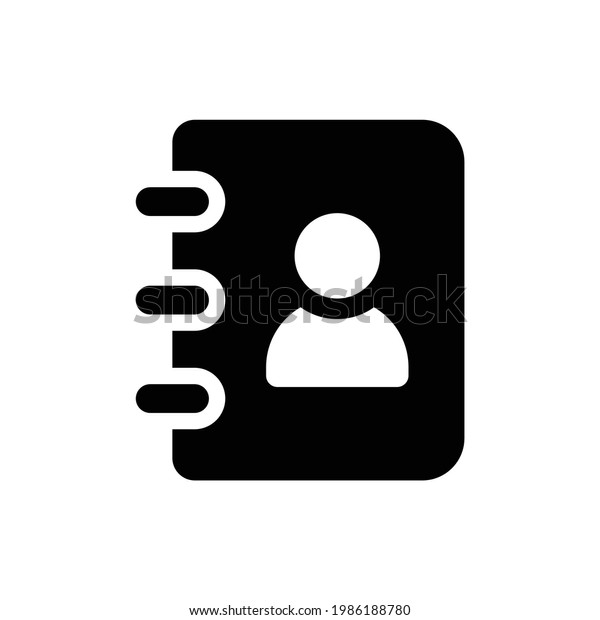 Address Book Icon Symbol Vector Stock Vector (Royalty Free) 1986188780 ...