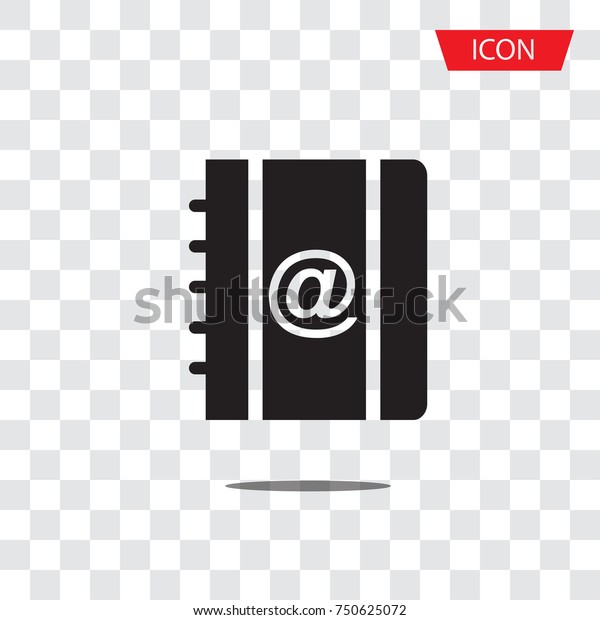 Address Book Icon Vector Contact Book Stock Vector (Royalty Free ...
