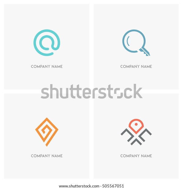 Address Email Search Vector Logo Mail Stock Vector (Royalty Free) 505567051