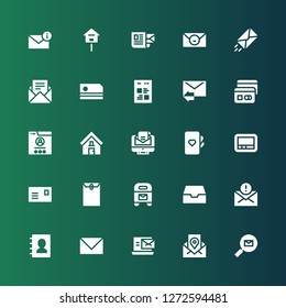 Address Icon Set Collection 25 Filled Stock Vector (Royalty Free ...