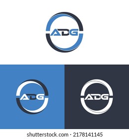 Adg Letter Logo Template Logo Stock Vector (Royalty Free) 2178141145 ...