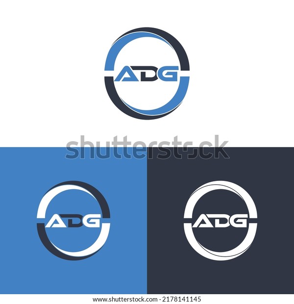 Adg Letter Logo Template Logo Stock Vector (Royalty Free) 2178141145 ...