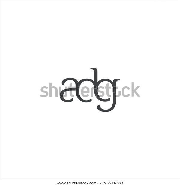 Adg Word Mark Vector Logo Type: เวกเตอร์สต็อก (ปลอดค่าลิขสิทธิ์ ...