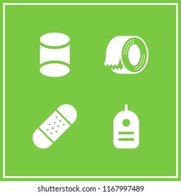 Adhesive Icon 4 Adhesive Vector Set Stock Vector (Royalty Free) 1167997489