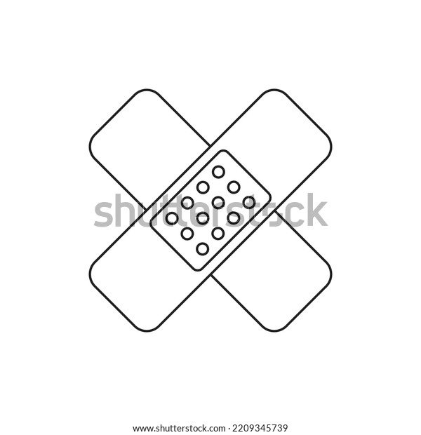 Adhesive Plaster Icon Design Plaster Icon Stock Vector (Royalty Free ...