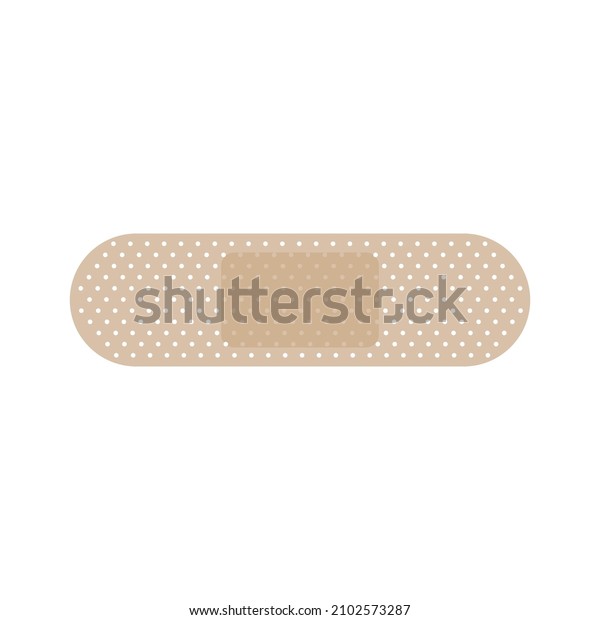 Adhesive Plaster Icon On White Background Stock Vector (Royalty Free ...