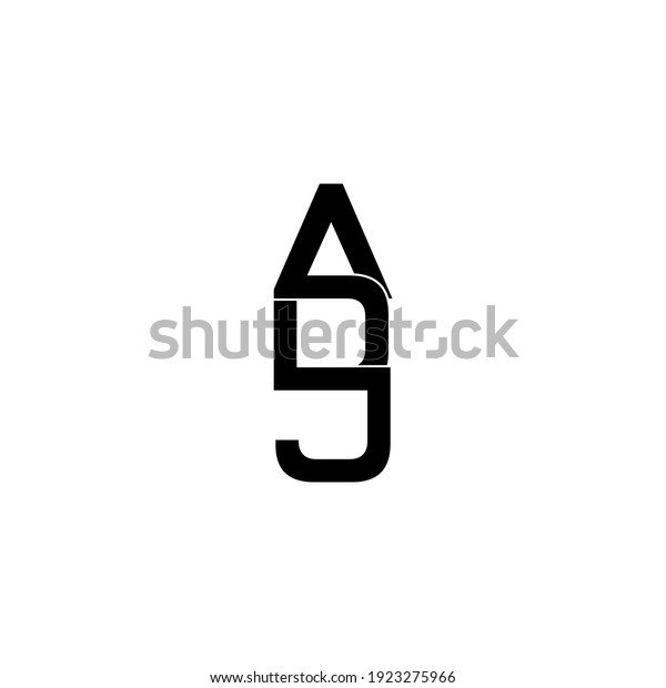 Adj Letter Original Monogram Logo Design Stock Vector (Royalty Free ...