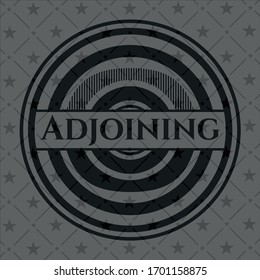 Adjoining Realistic Black Emblem Vector Illustration Stock Vector ...