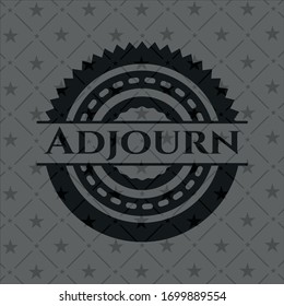 Adjourn Dark Icon Emblem Vector Illustration Stock Vector (Royalty Free ...