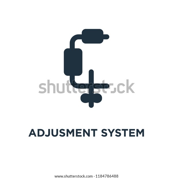 Adjusment System Icon Black Filled Vector Stock Vector (Royalty Free ...