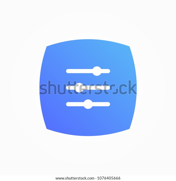 Adjust Control Icon Stock Vector (Royalty Free) 1076405666 | Shutterstock