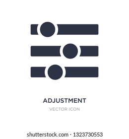 Adjustment Icon On White Background Simple Stock Vector (Royalty Free ...