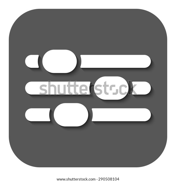 Adjustment Icon Settings Symbol Flat Vector Stock Vector (Royalty Free ...