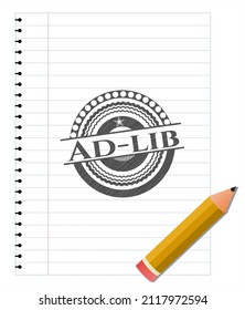 Adlib Pencil Strokes Vector Illustration Detailed Stock Vector (Royalty ...