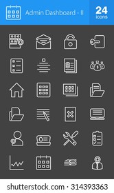 Admin Dashboard Web Management Icon Set Stock Vector (Royalty Free ...