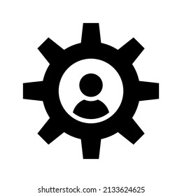 Admin Roles Glyph Black Icon Design Stock Vector (Royalty Free ...