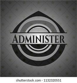 Administer Black Emblem Stock Vector (Royalty Free) 1132320551 ...