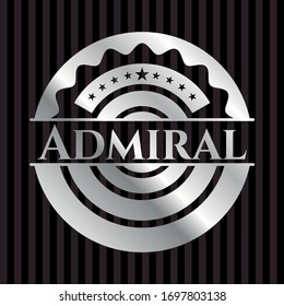 Admiral Silver Badge Vector Illustration Mosaic Stock Vector (Royalty ...
