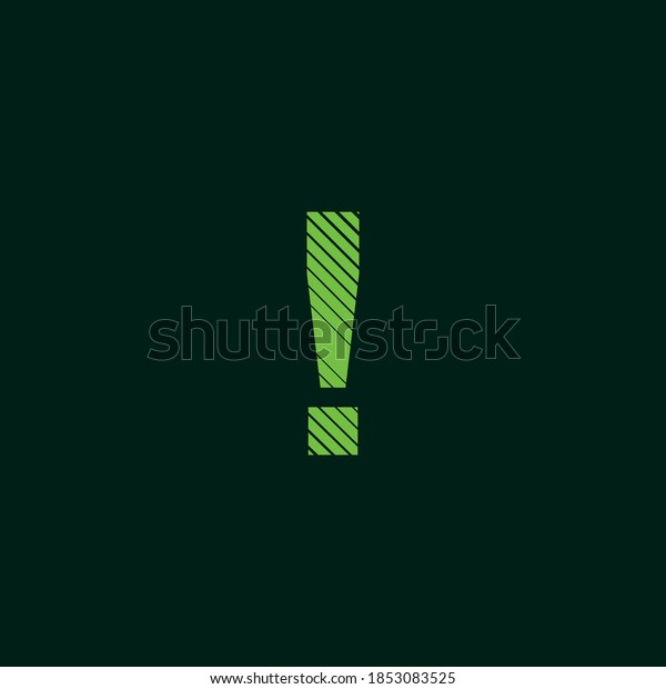 Admiration Symbol Green Texture Slanted Lines Stock Vector (Royalty ...