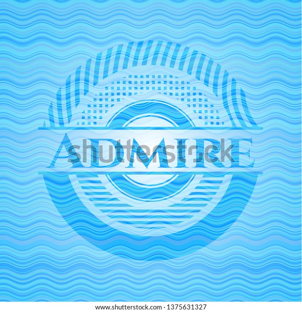 Admire Light Blue Water Badge Background Stock Vector (Royalty Free ...