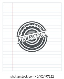 Adolescence Pencil Effect Vector Illustration Detailed Stock Vector ...
