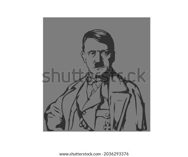 Adolf Hitler Vector Art Illustration Can 库存矢量图（免版税）2036293376 ...