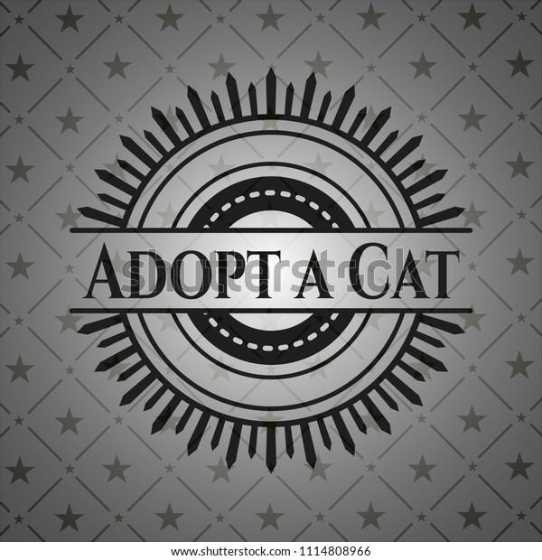 Adopt Cat Dark Emblem Retro Stock Vector (Royalty Free) 1114808966 ...
