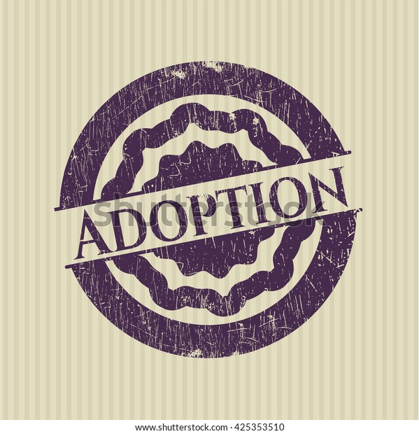 Adoption Rubber Grunge Texture Stamp Stock Vector (Royalty Free ...