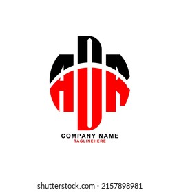 Adr Three Letter Logo Design White Stock Vector (Royalty Free ...