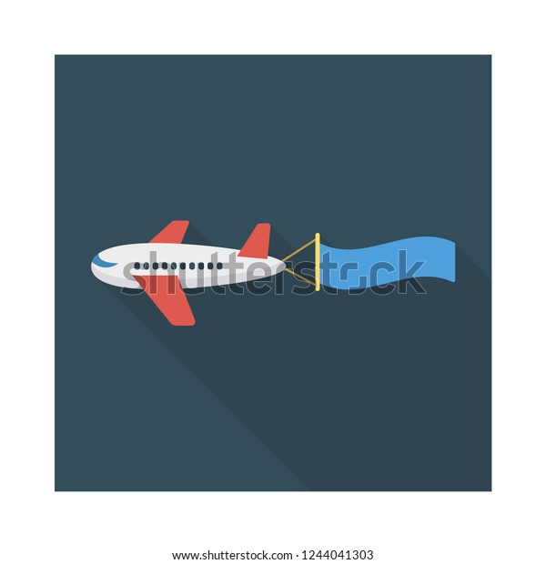 Ads Advertisement Plane Stock Vector (Royalty Free) 1244041303 ...