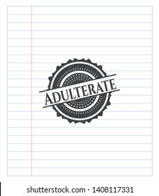 Adulterate Pencil Strokes Vector Illustration Detailed Stock Vector ...